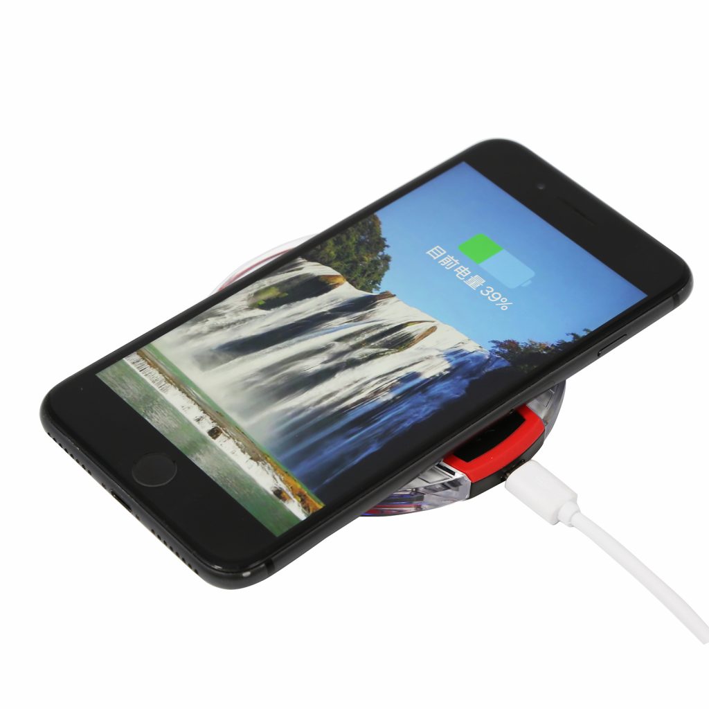 5W Transparent LED Indicator Wireless Mobile Charger